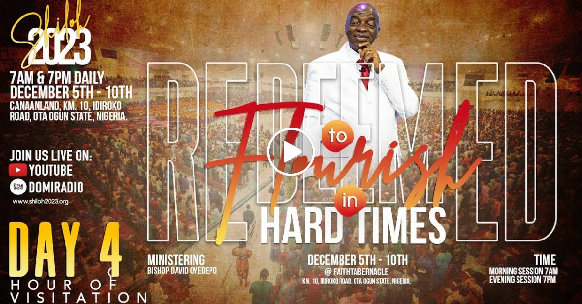 Watch SHILOH 2023 | DAY4 - David Oyedepo Live Stream FAITH TABERNACLE, OTA.