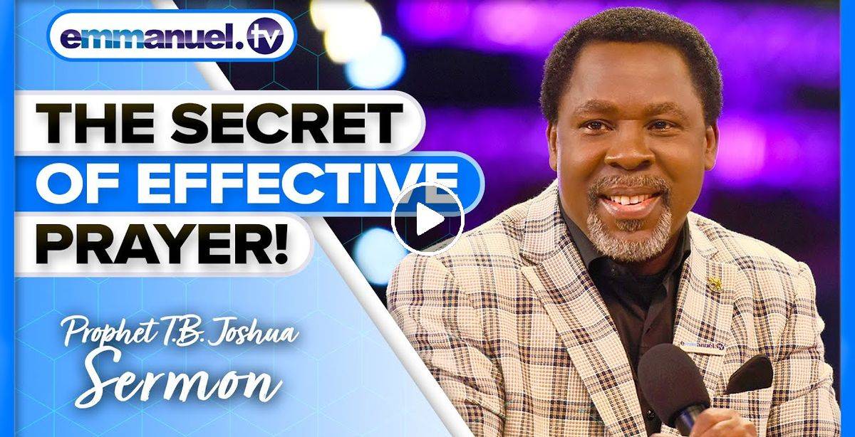 Watch TB Joshua Sermon - FILL YOUR PRAYER WITH SCRIPTURE