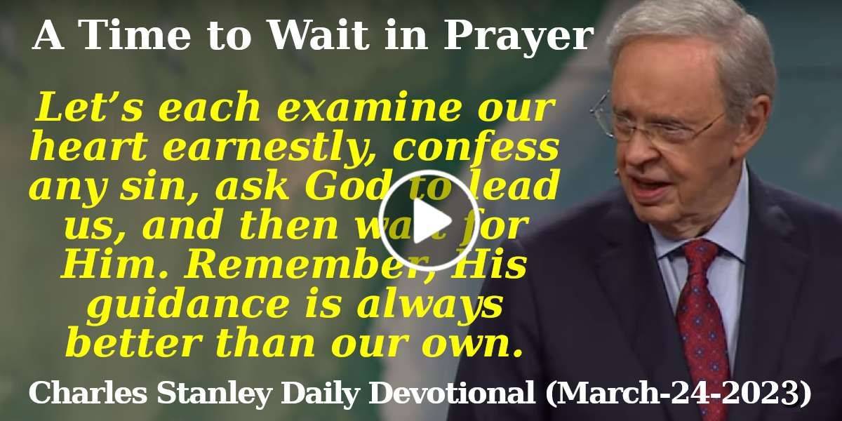 Charles Stanley Daily Devotional Crosswalk